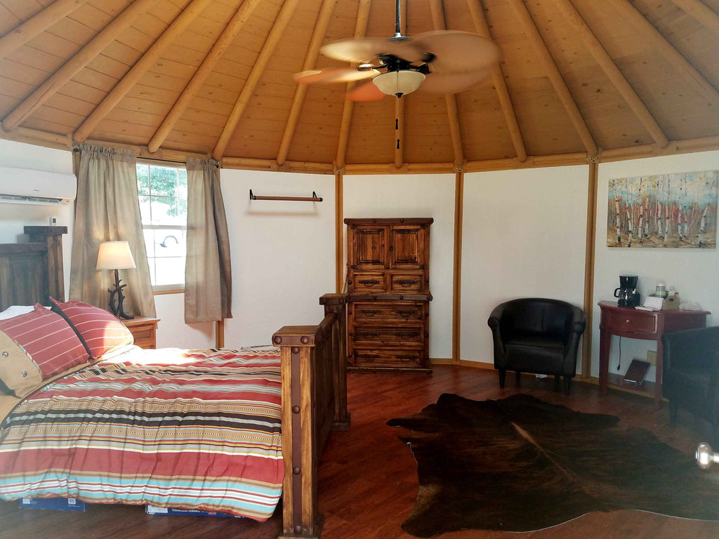 16 Wall Luxury Yurt-Cabin Kit with Solid Walls by Freedom Yurt-Cabins ...