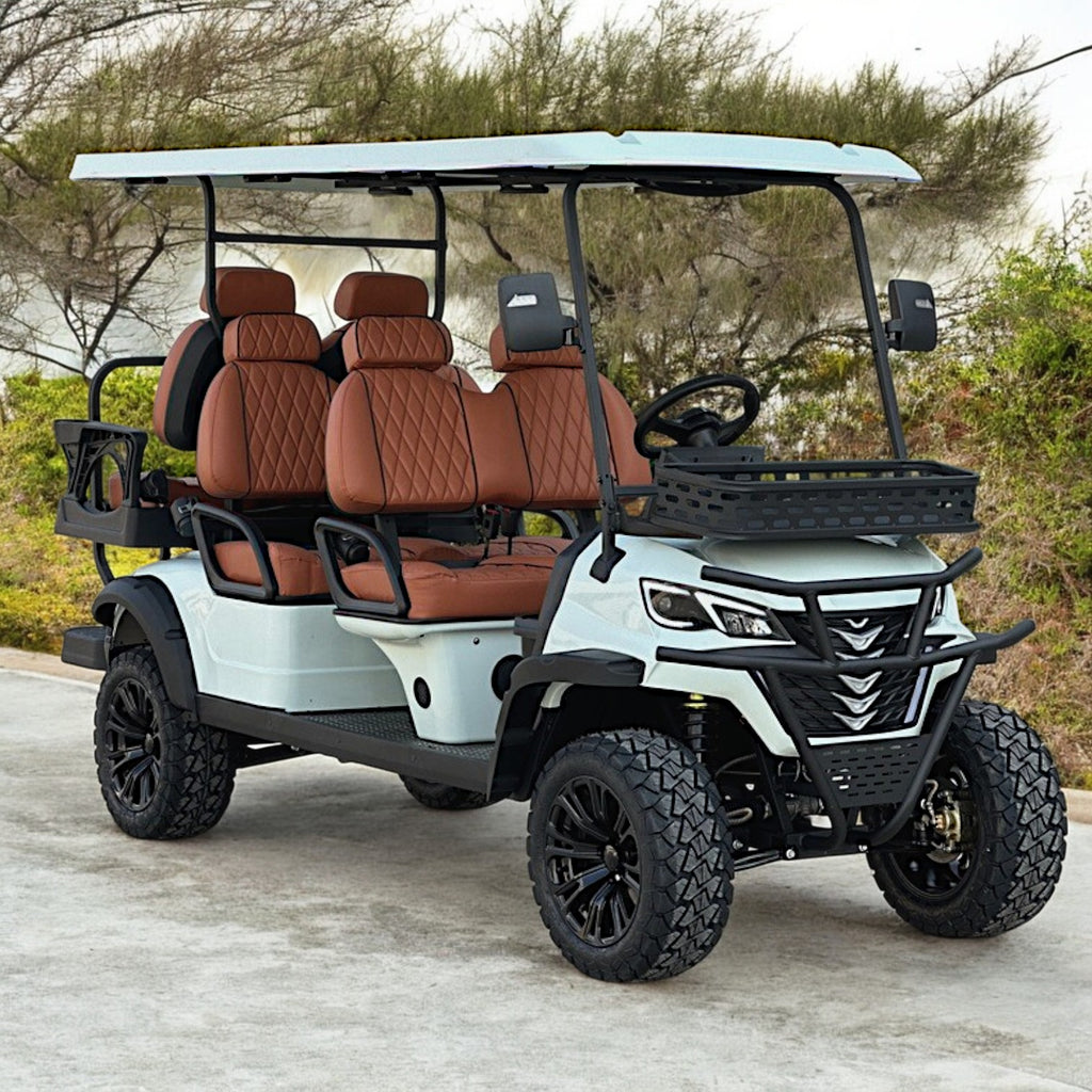 6 Seater Golf Cart Street Legal Extended Range 206AH Lithium Electric ...
